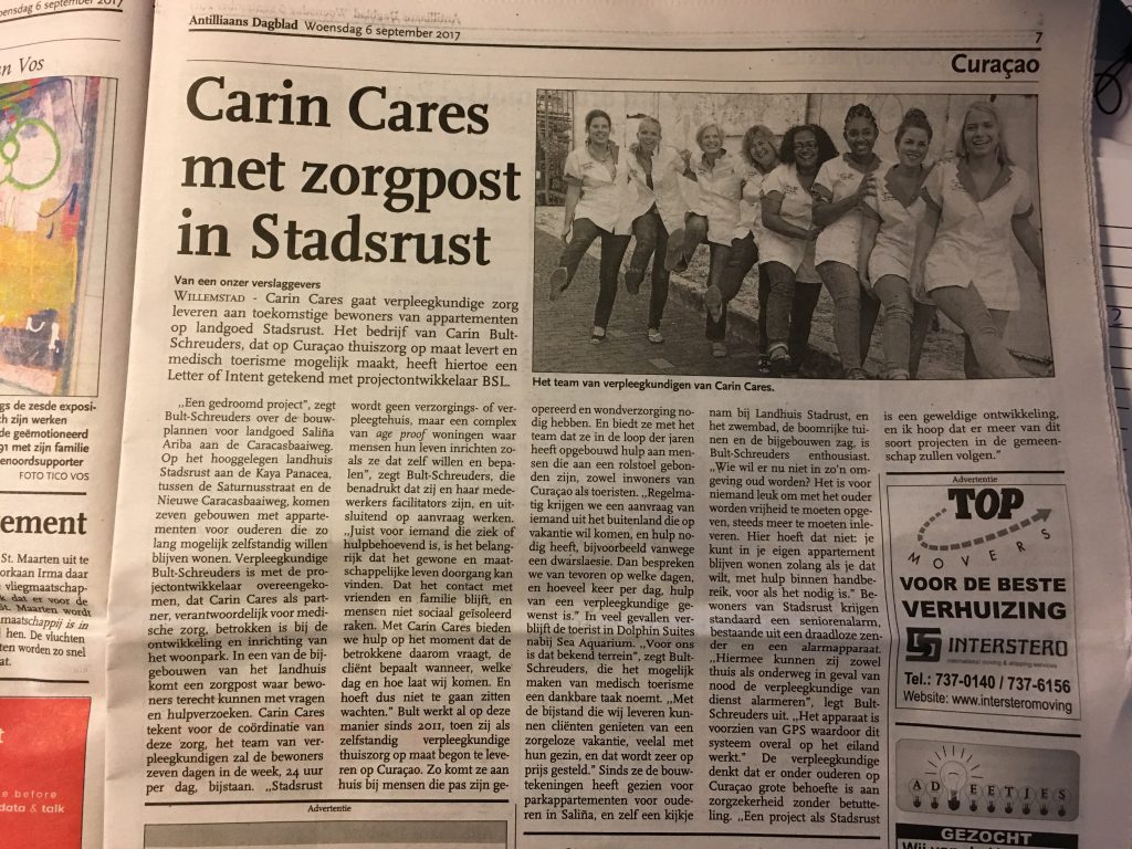 Landhuis Stadsrust and Carin Cares, together we can make the future ...