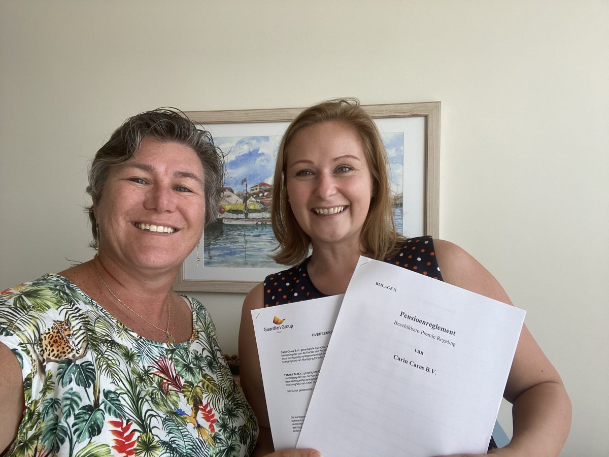 Pension arrangement voor employees Carin Cares - Carin Cares